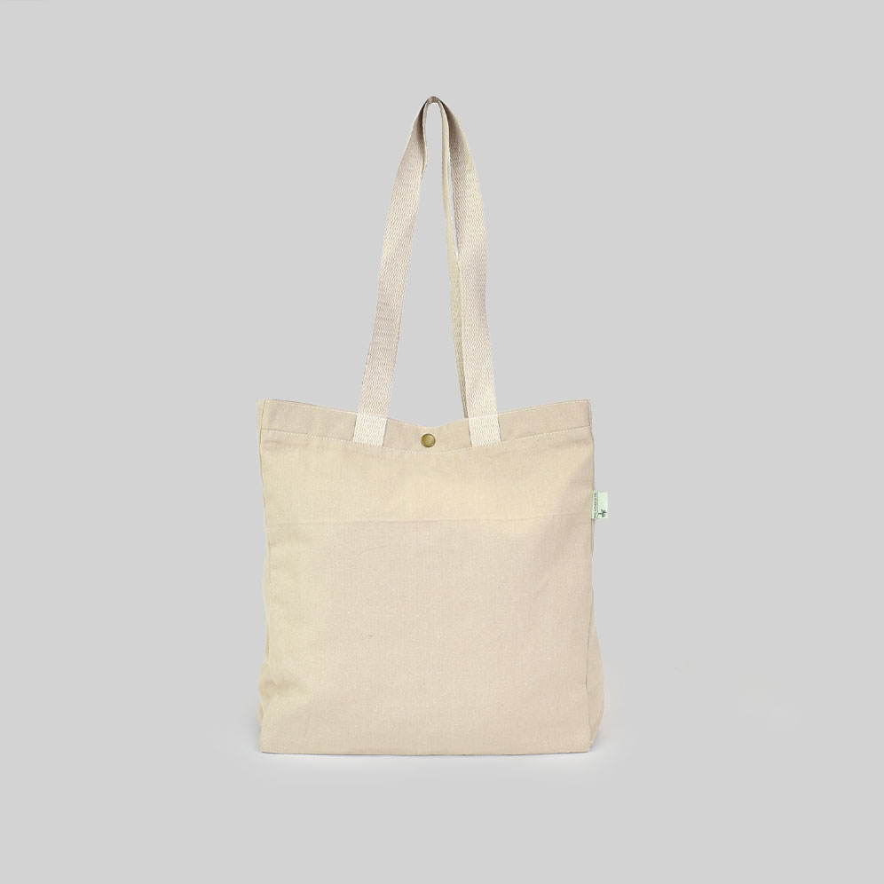 12oz Recycled Cotton Popper Tote | The Bag Workshop